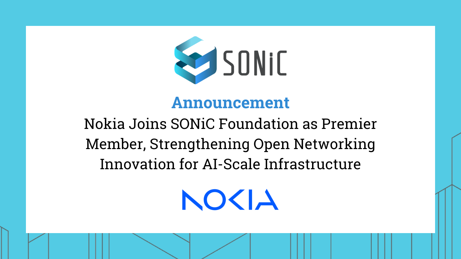 Nokia Joins SONiC Foundation as Premier Member, Strengthening Open Networking Innovation for AI ...